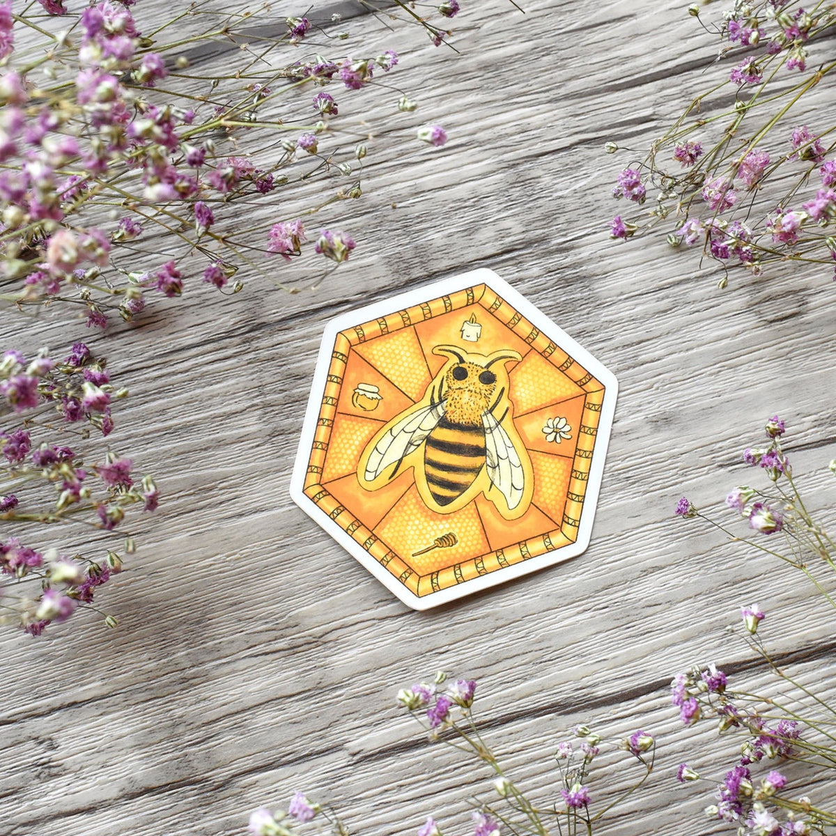 STICKER Abeille - papeterie – Miss Fauvine